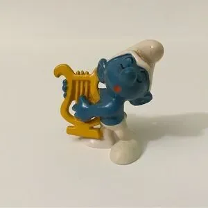 Toys | Vintage Harp Smurf West Germany Peyo Smurfs Figure | Poshmark
